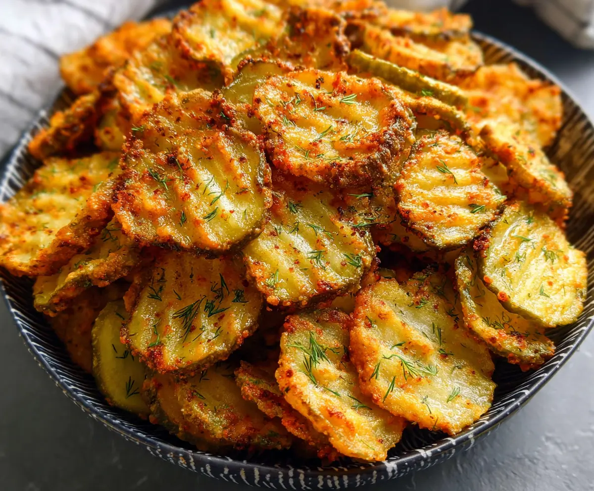 Air Fryer Spicy Dill Pickle Chips Recipe