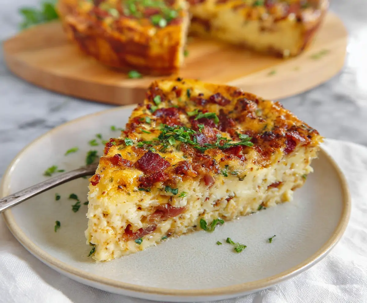 Bacon and Cheese Crustless Quiche Recipe