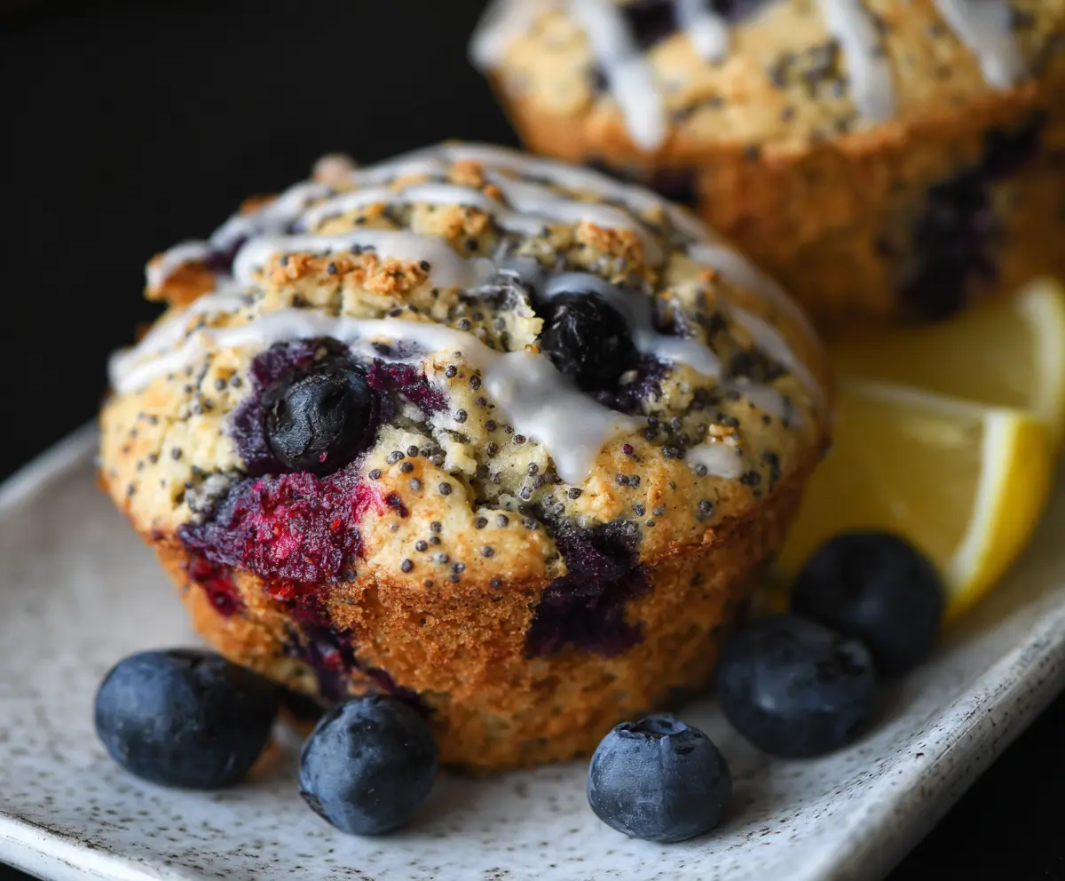 Blueberry Lemon Poppy Seed Muffins Recipe | Fresh & Delicious