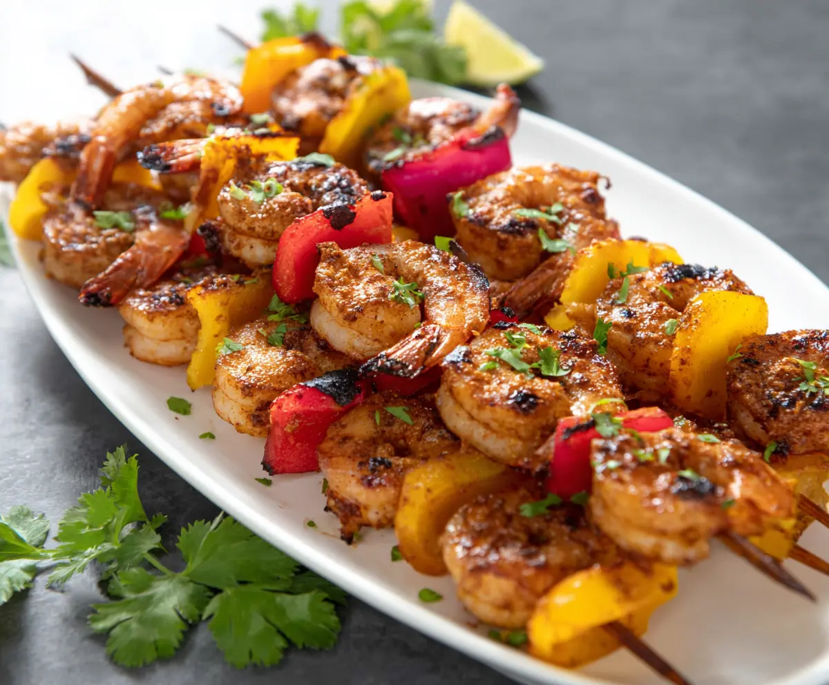 Caribbean Jerk Shrimp Skewers Recipe | Spicy & Delicious