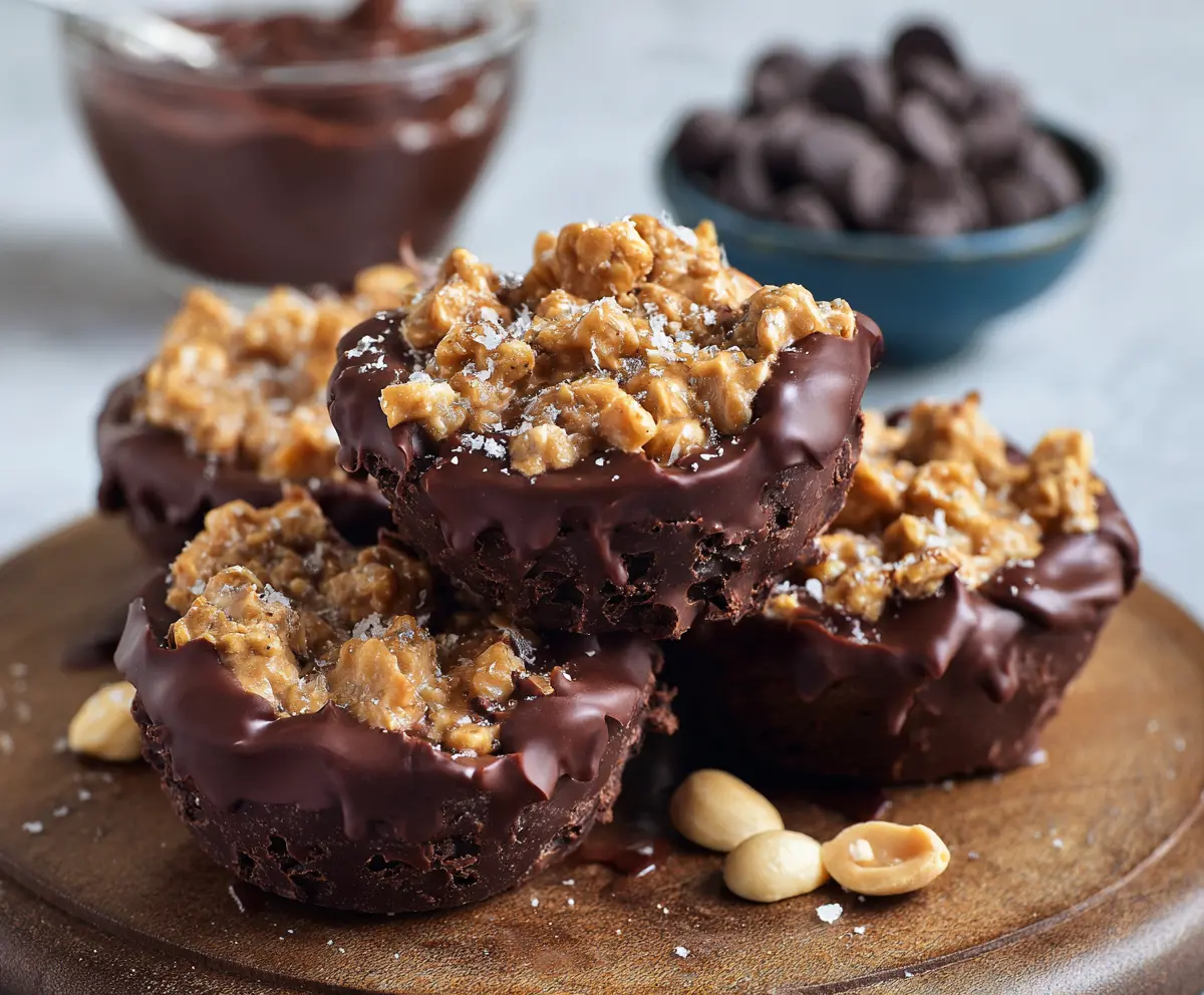 Chocolate Peanut Butter Crunch Cups Recipe
