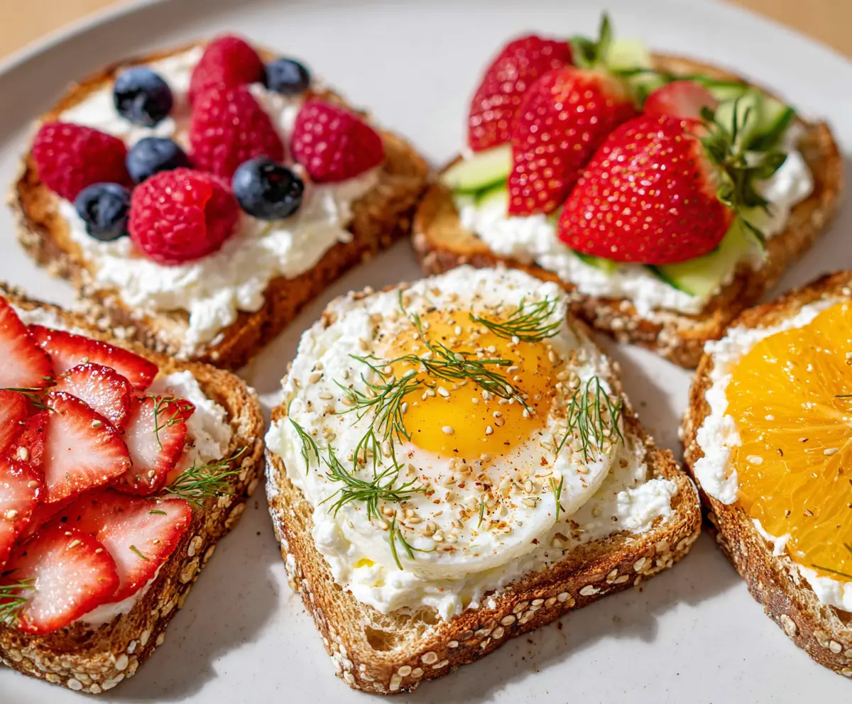 Healthy Cottage Cheese Breakfast Toast Recipe
