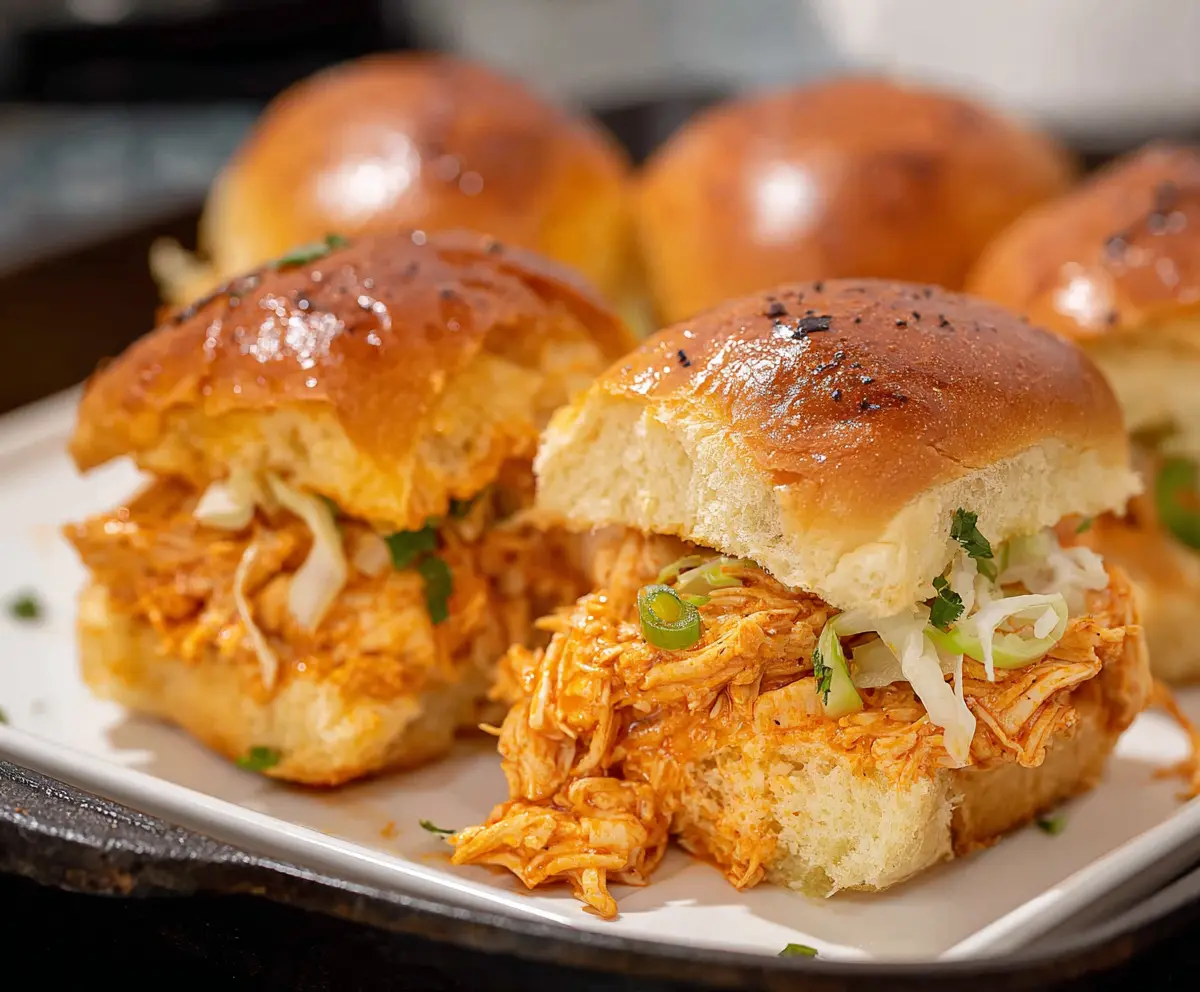 Fiery Buffalo Chicken Sliders Bake Recipe