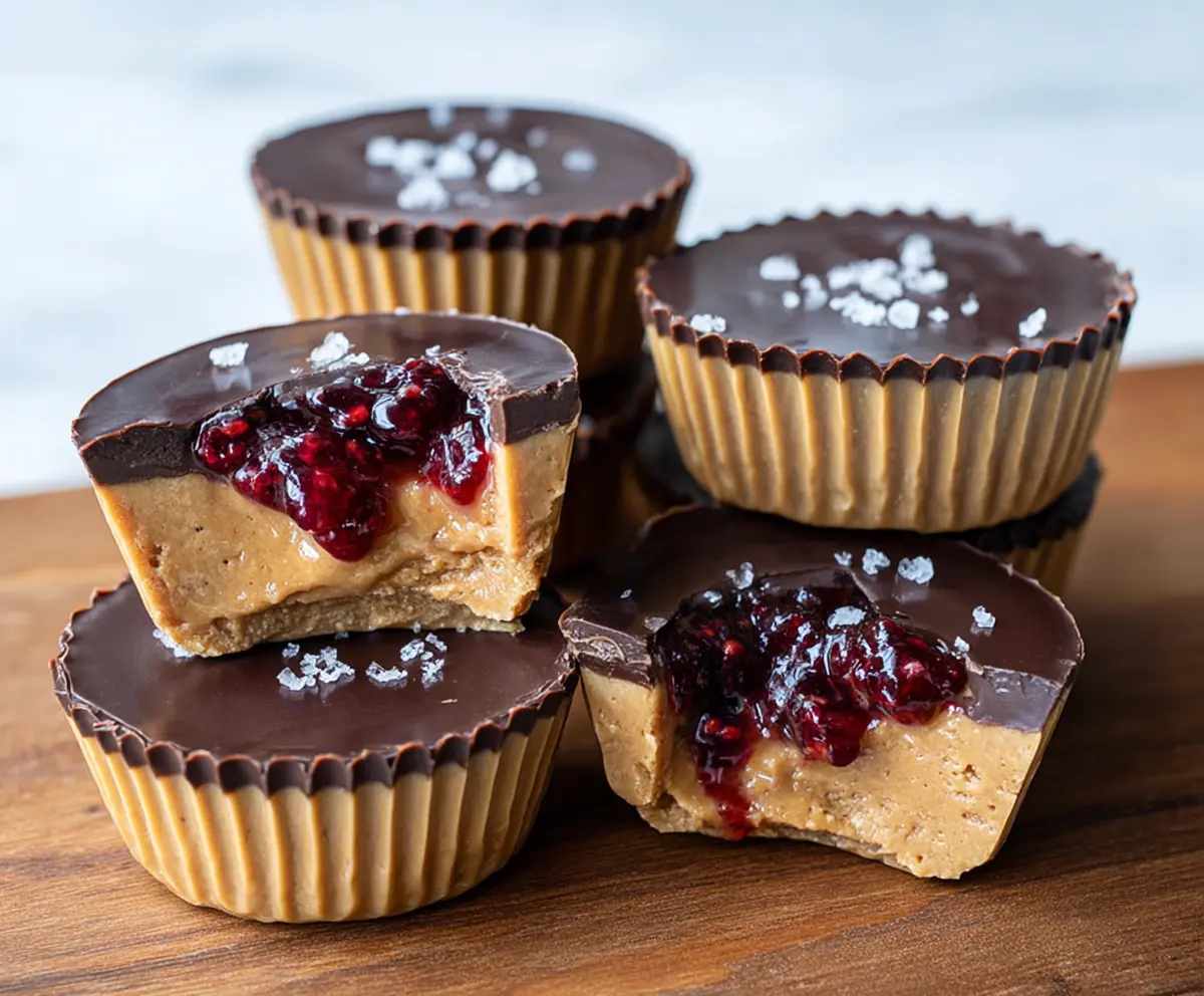 Healthy Peanut Butter & Jelly Cups Recipe