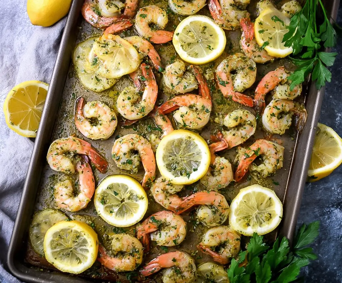 Sheet Pan Lemon Herb Shrimp Recipe | Easy & Delicious